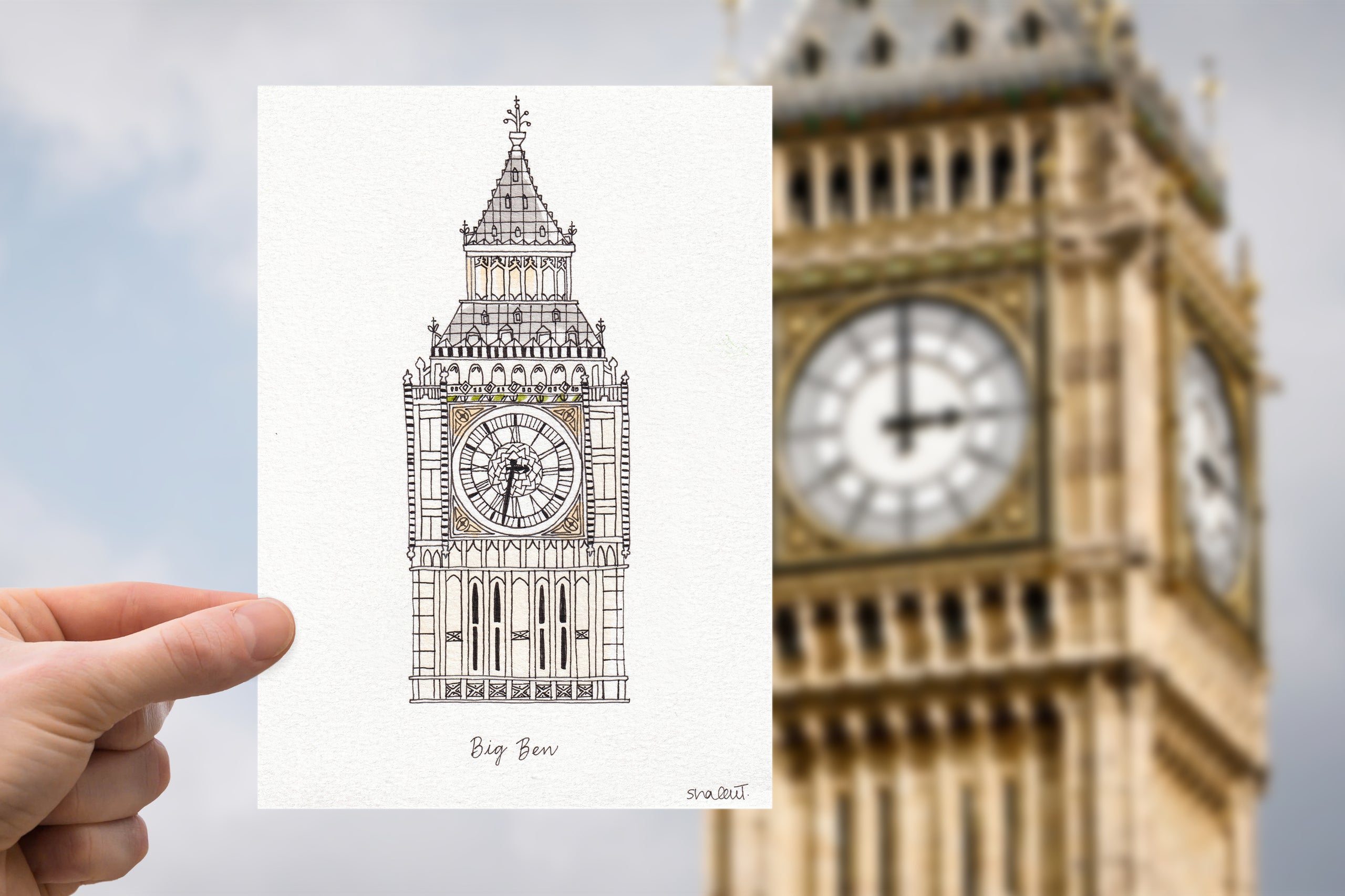 London Clock Drawing